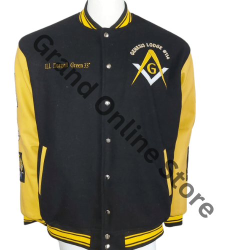 Masonic Varsity Jacket lodge wear Best Quality Embroidered Baseball ...